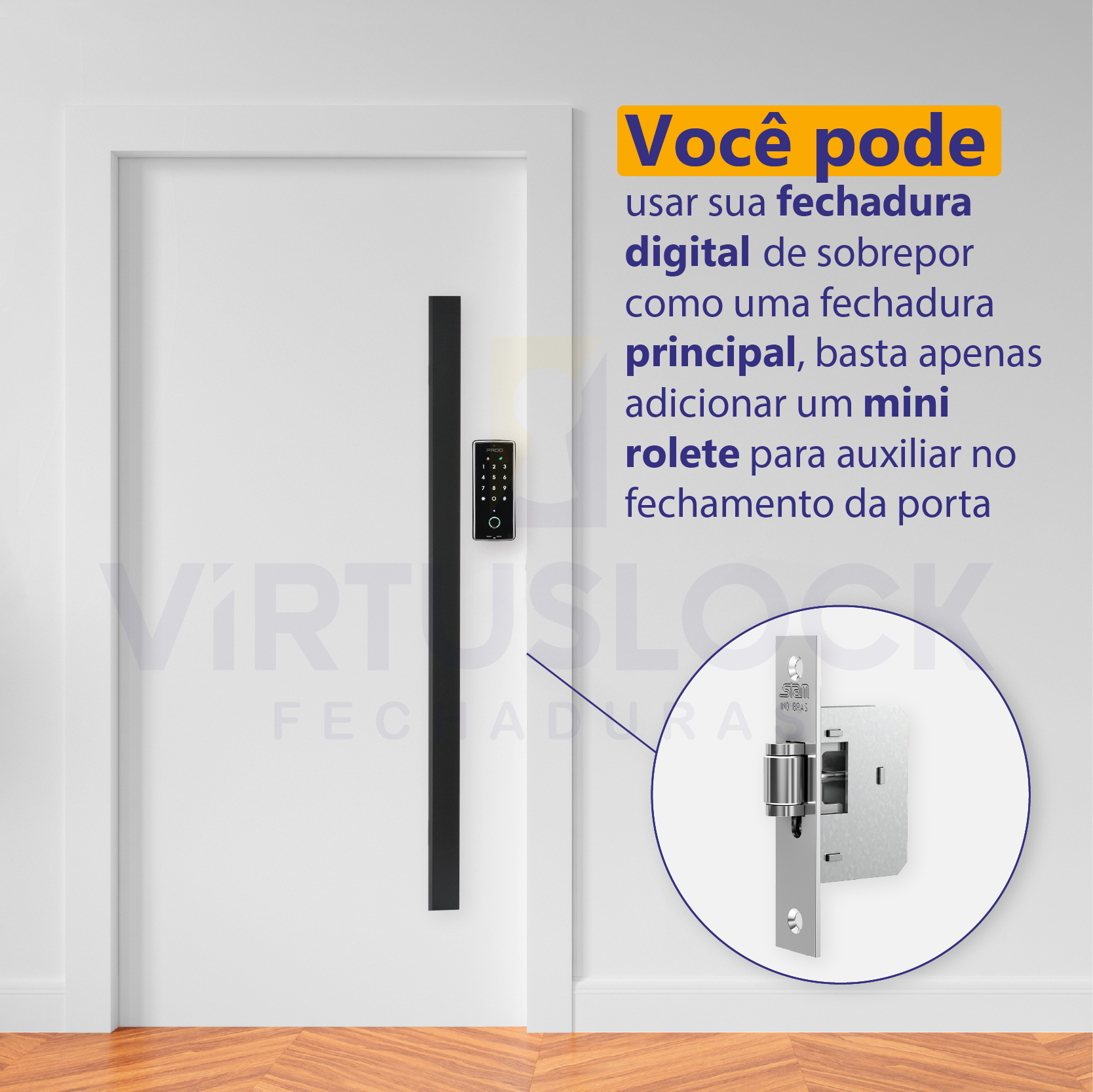 Fechadura Digital De Sobrepor FDS-101 Pado - VIRTUSLOCK