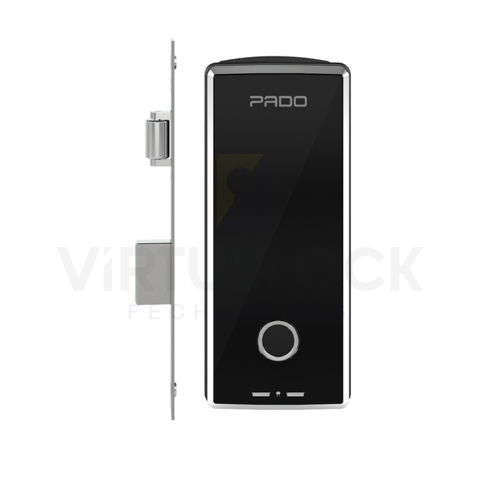 Fechadura Digital De Embutir FDE-101 Com Rolete Pado - VIRTUSLOCK
